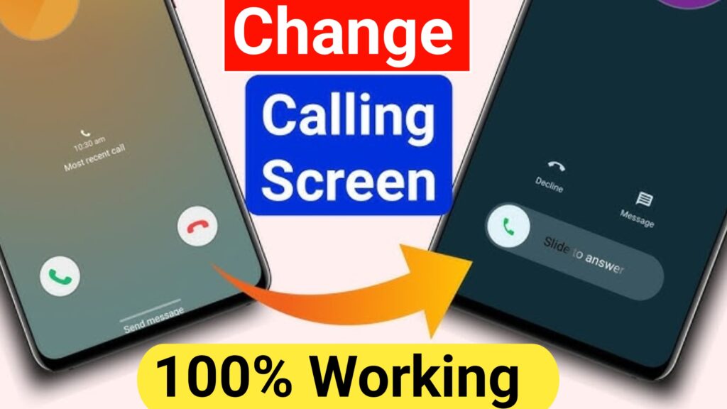 How to change calling screen android - bharattalk